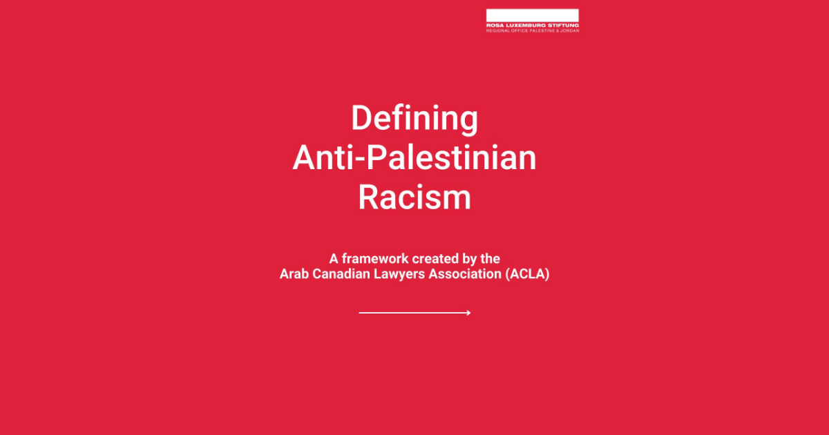 Instagram post: Defining Anti-Palestinian racism - Rosa Luxemburg ...